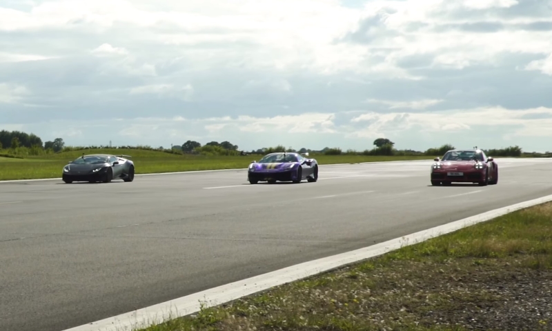 Super coupe drag race features three natural high-performance rivals