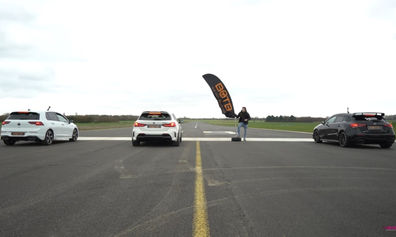 AWD Hot Hatch Drag Race Features New Golf R [video] - Double Apex