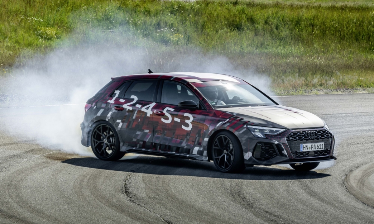 Audi RS3 Prototypes Showcase Drift Mode [w/videos] - Double Apex