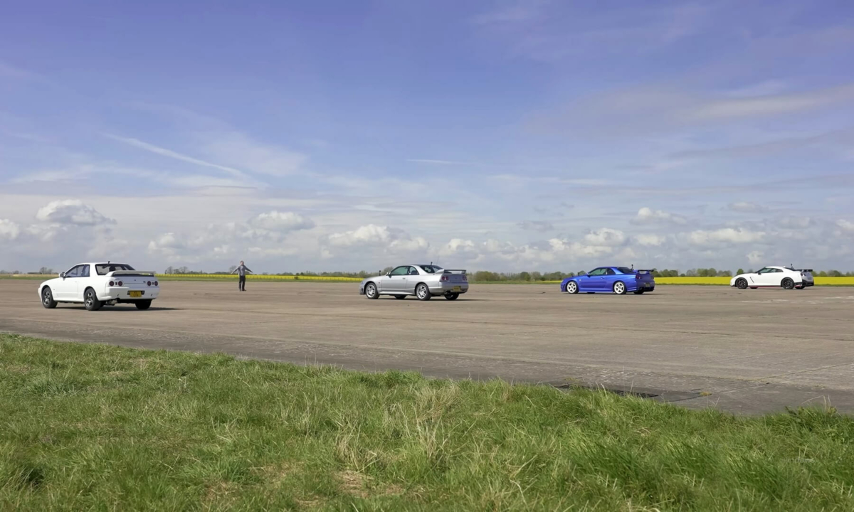 Nissan GT-R Generation's Drag Race [video] - Double Apex