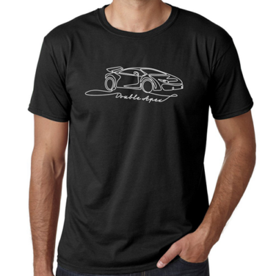 Sports Car Outline T-shirt | Double Apex | Car T-shirts