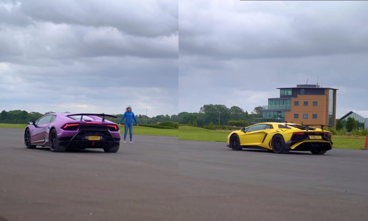 Lamborghini drag race video pits siblings against each other