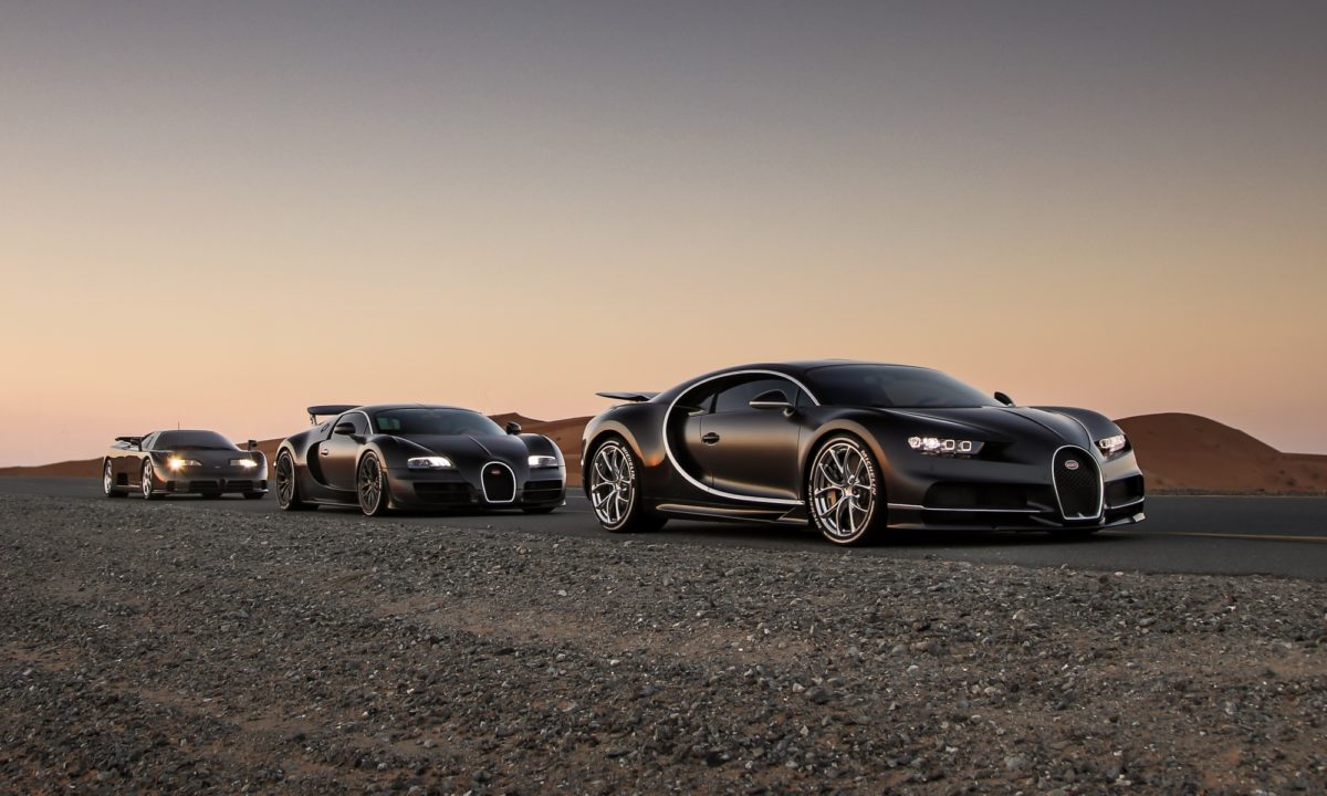 Bugatti Generations from the modern-era gather for photoshoot