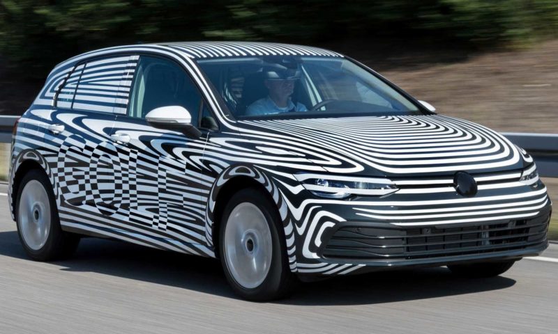 Golf 8 first official images released by the German automaker.