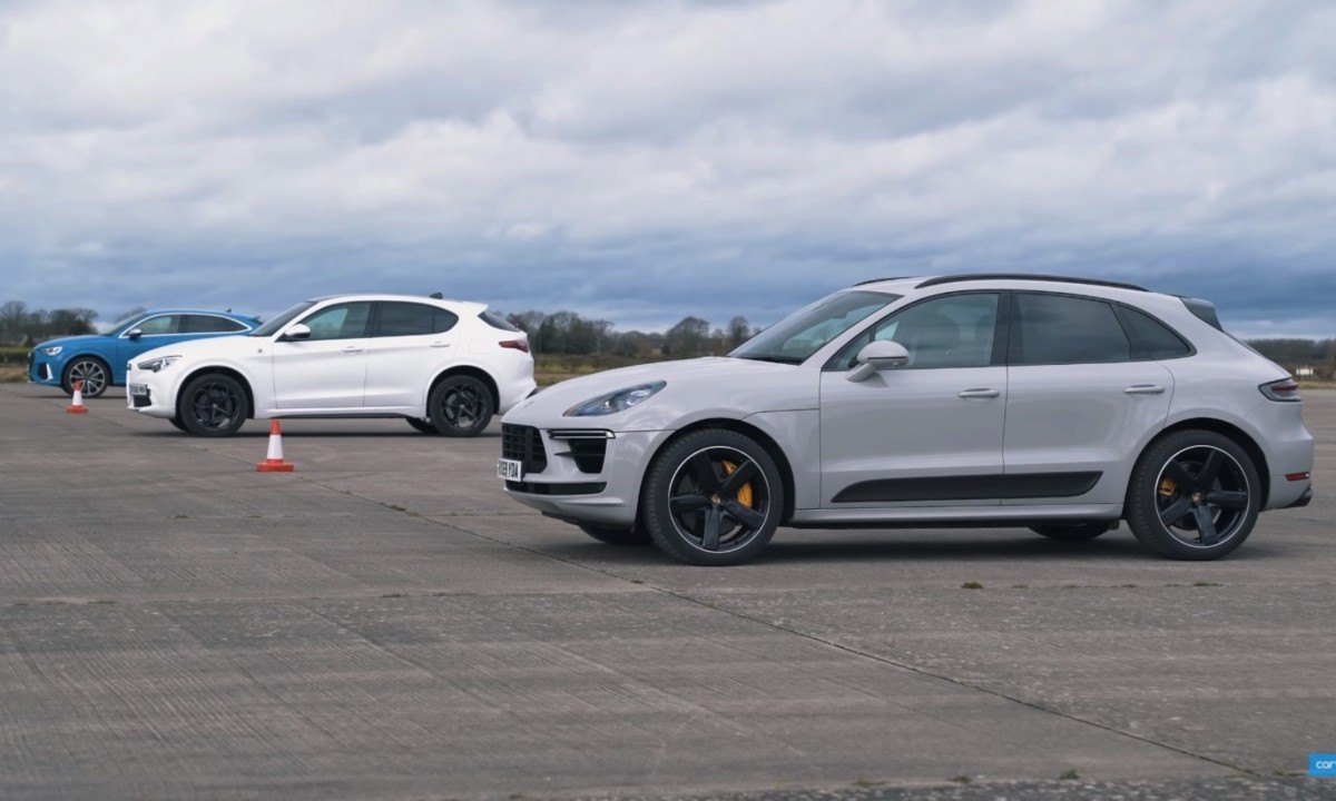 Hot SUV drag race features three turbocharged AWD rivals