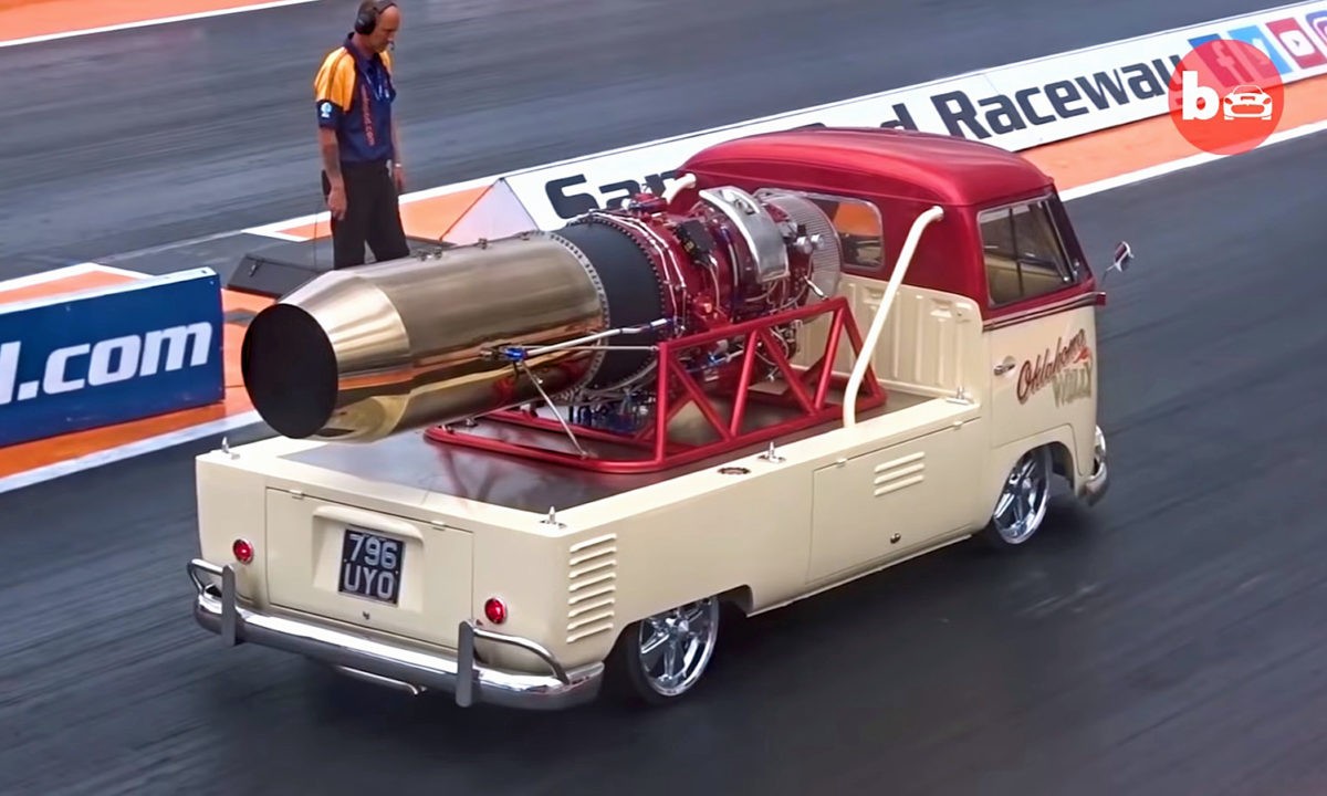 Jet powered VW bus has a Roll-Royce engine with over 3 700 kW