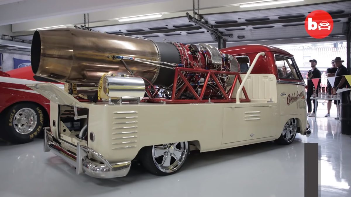 Jet powered VW bus has a Roll-Royce engine with over 3 700 kW