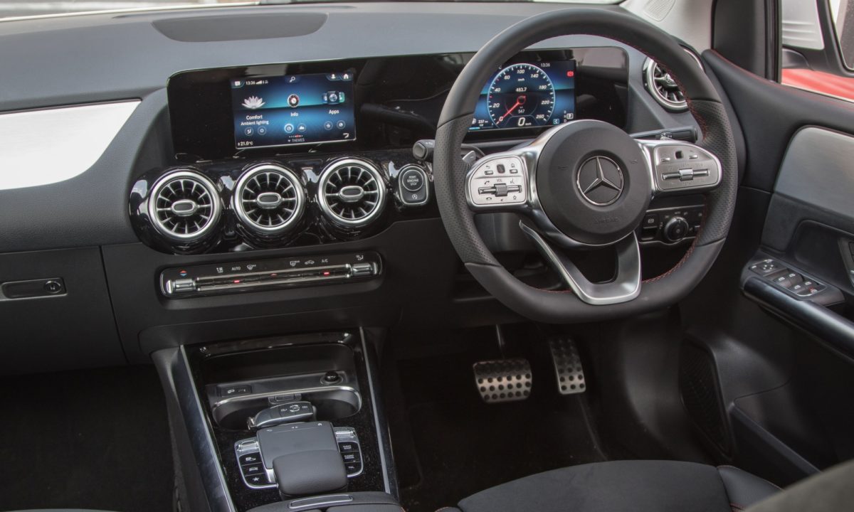 Mercedes-Benz B200 driven by Double Apex shortly after local launch